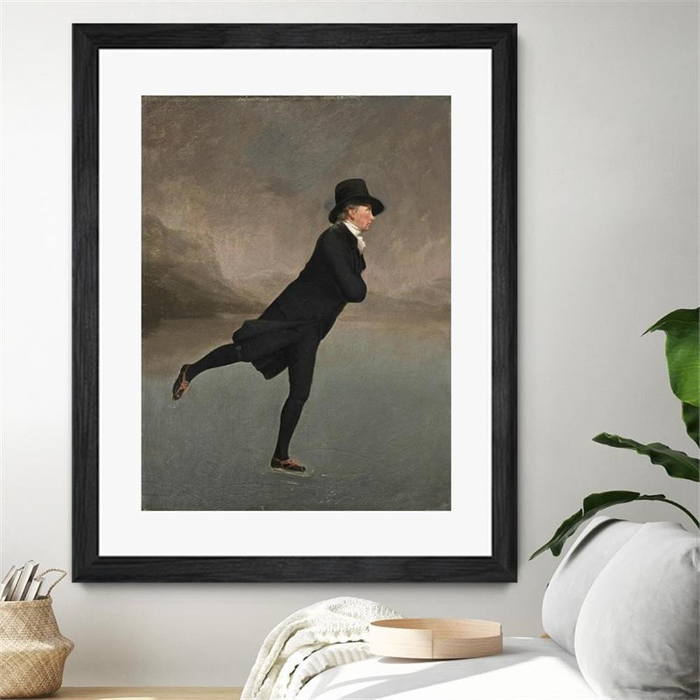 Giant Art 30x40 Reverend Robert Walker Skating Matted and Framed in ...