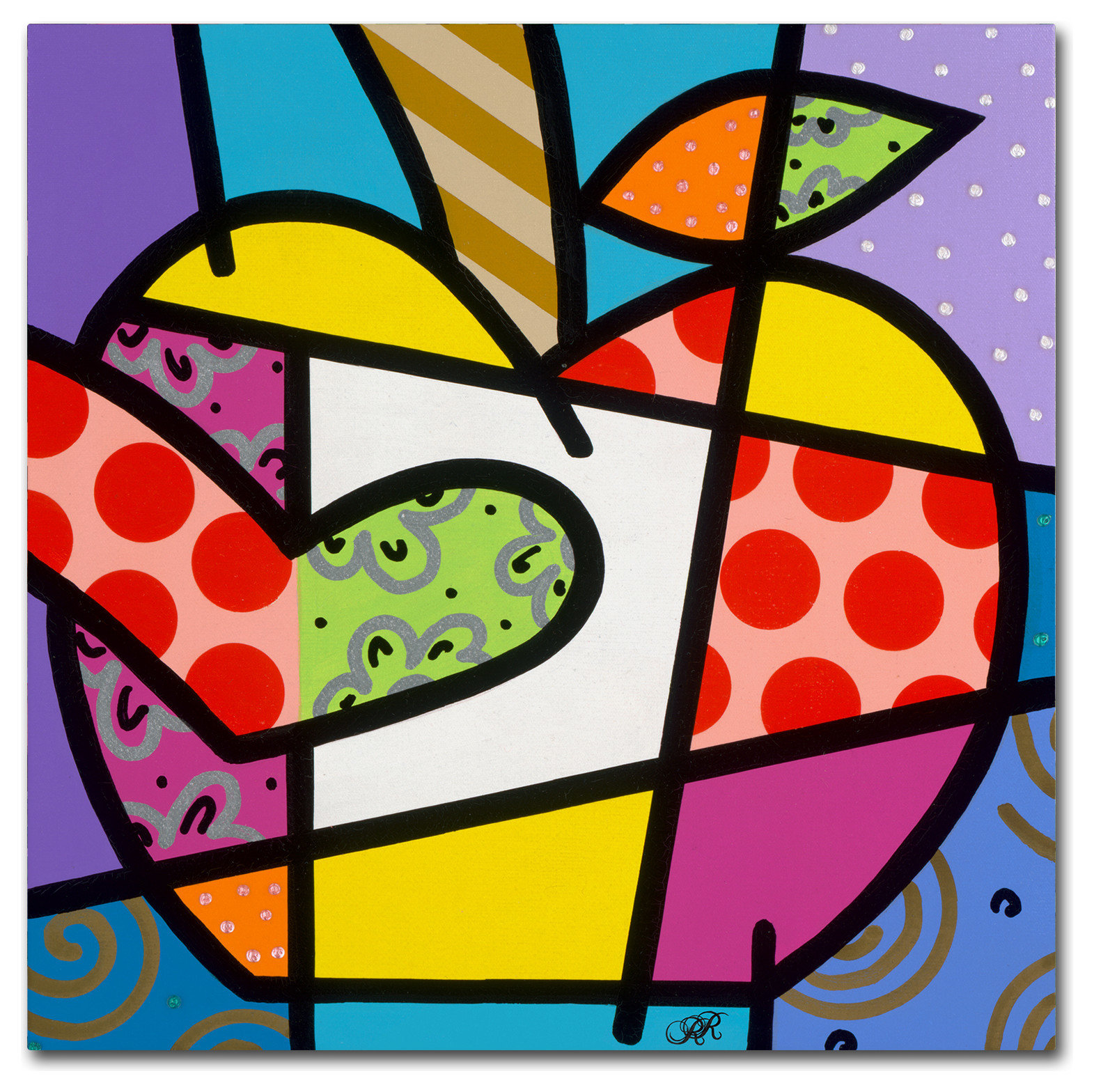 Roberto Rafael 'Big Apple I' Canvas Art, 18 x 18 - Contemporary ...