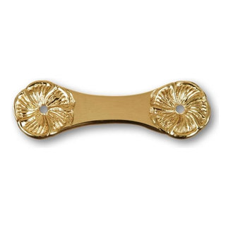 RKI Daisy Pull Backplate - Traditional - Cabinet And Drawer Handle ...