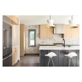 Trapezoid House - Contemporary - Kitchen - Calgary - by Alloy Homes ...