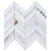 Chevron Ravenna Calacatta 11.75 x 12.25 - Contemporary - Mosaic Tile ...