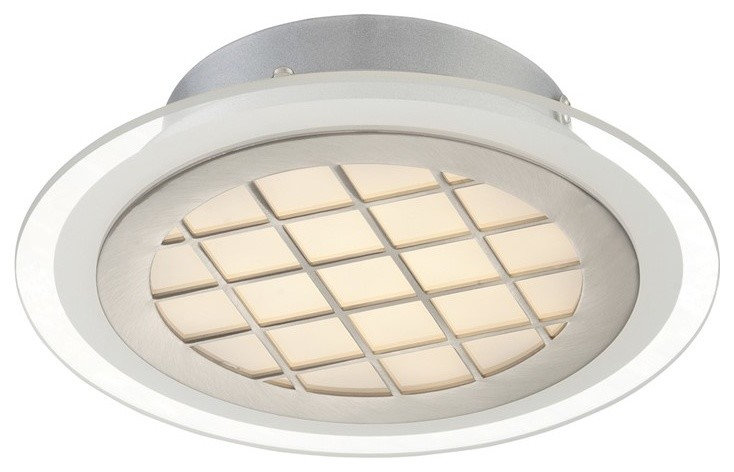 Lamont Flush Mount, Frosted - Transitional - Flush-mount Ceiling ...