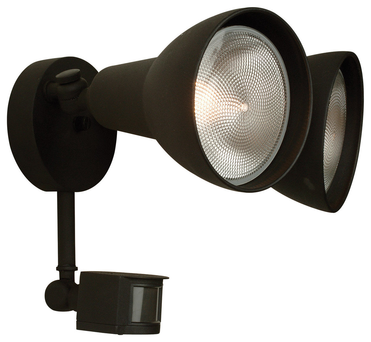 Bullets and Floods 2 Light Outdoor Wall Light, Textured Black ...
