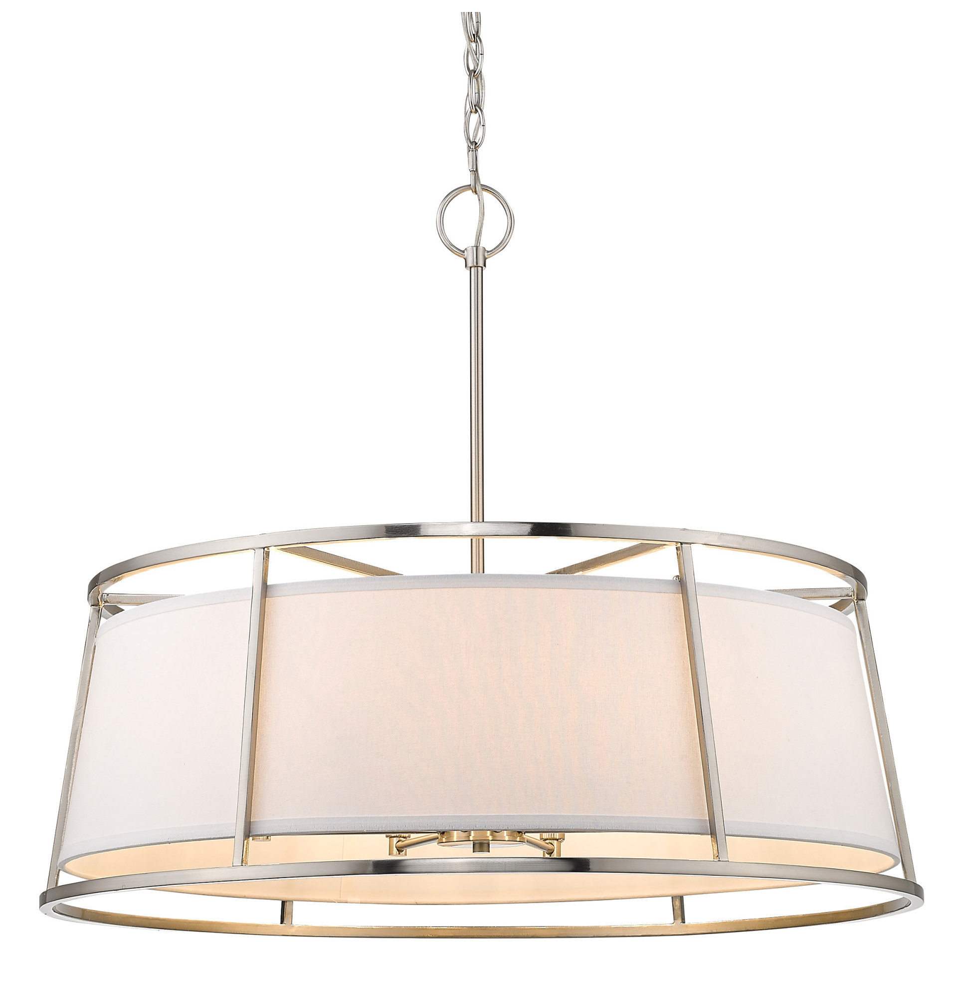 Z-Lite 1935-32 Lenyx Pendant 8 Light 32"W Drum Chandelier ...