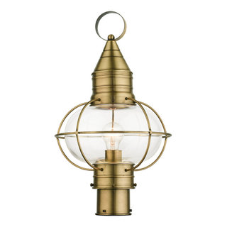 Antique Brass Nautical, Farmhouse, Bohemian, Colonial, Outdoor Post Top ...