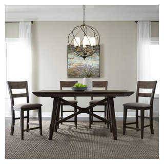 5 Piece Gathering Table Set - Contemporary - Dining Tables - by Bison ...