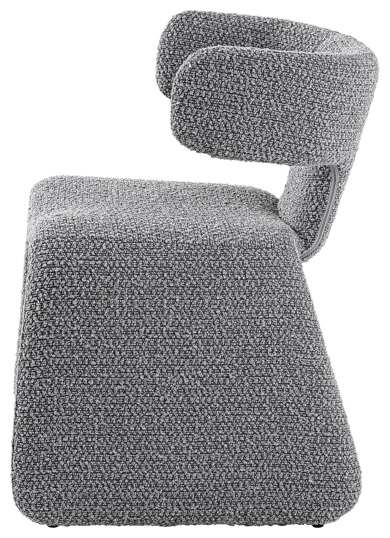 Modrest Bergman Modern Light Grey Fabric Dining Chair - Contemporary ...