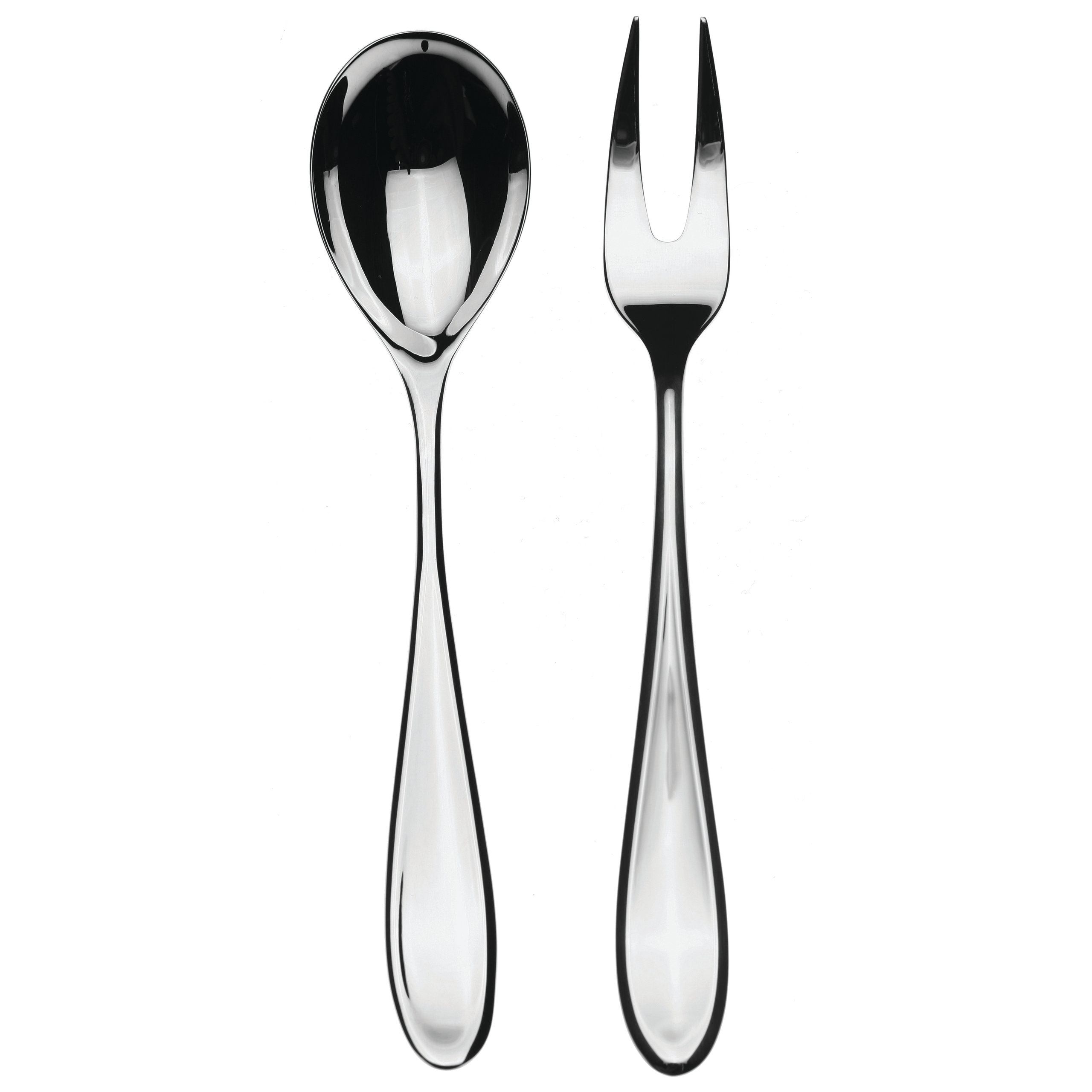 Forma Serving Set 2-Piece Set Mirror - Contemporary - Serving Utensils ...