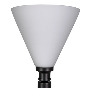 Albert Frosted Glass Lamp, 10W x 10D x 29.5H - Transitional - Table ...