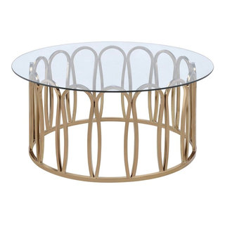 Coaster Coffee Table, Chocolate Chrome - Contemporary - Coffee Tables ...