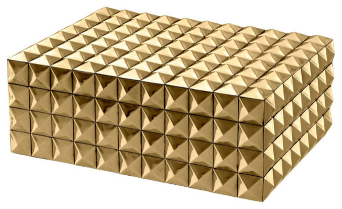 Gold Storage Box | Eichholtz Vivienne S - Contemporary - Decorative ...