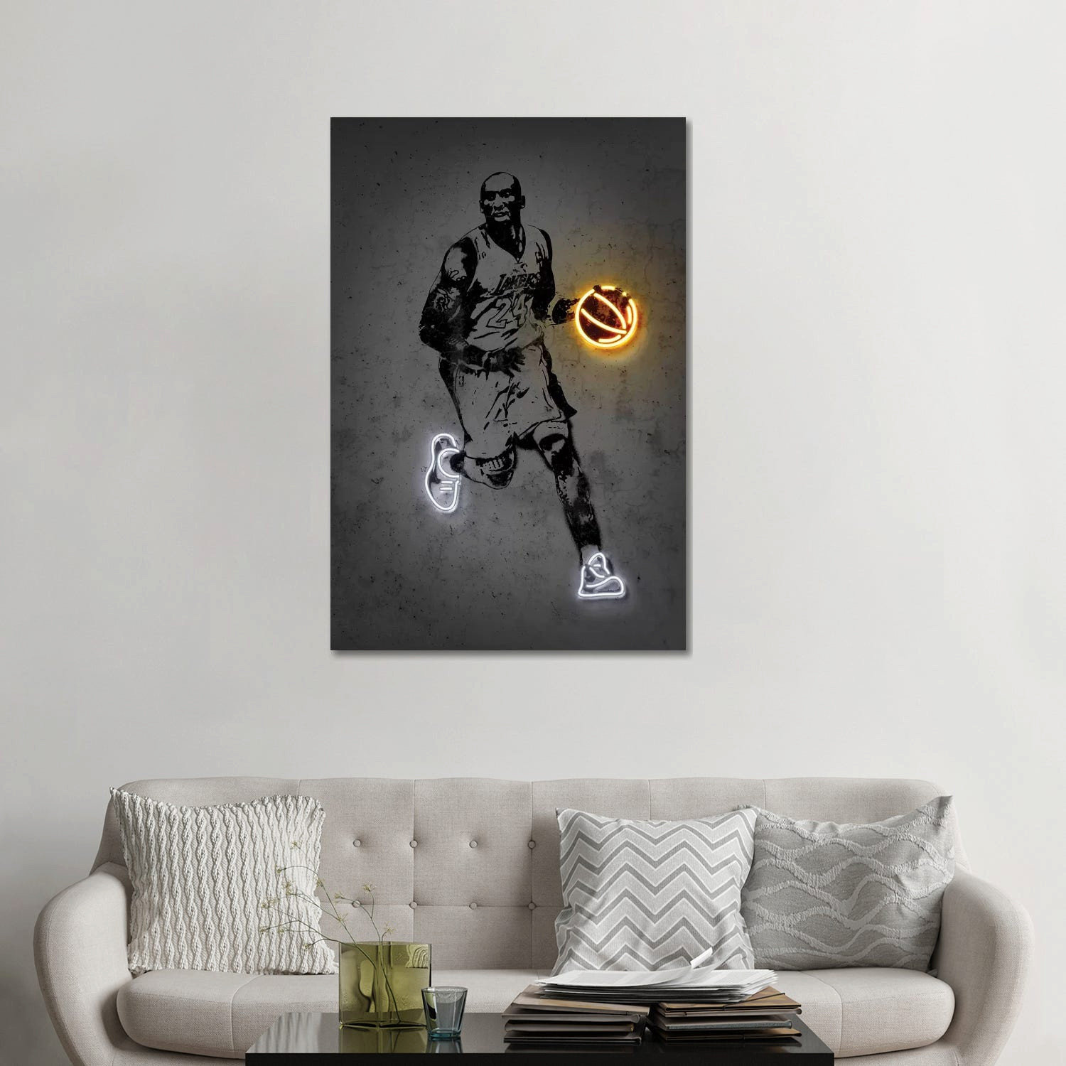 Kobe by Octavian Mielu Art Print, 48"x32"x1.5" - Contemporary - Prints ...