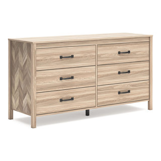 Battelle Tan Dresser, 60"W x 20"D x 31"H - Transitional - Dressers - by ...