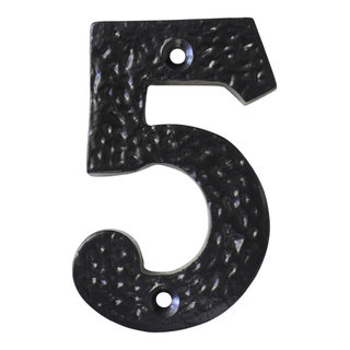 RCH Hardware Iron Modern Farmhouse House Number, 3" - Contemporary ...