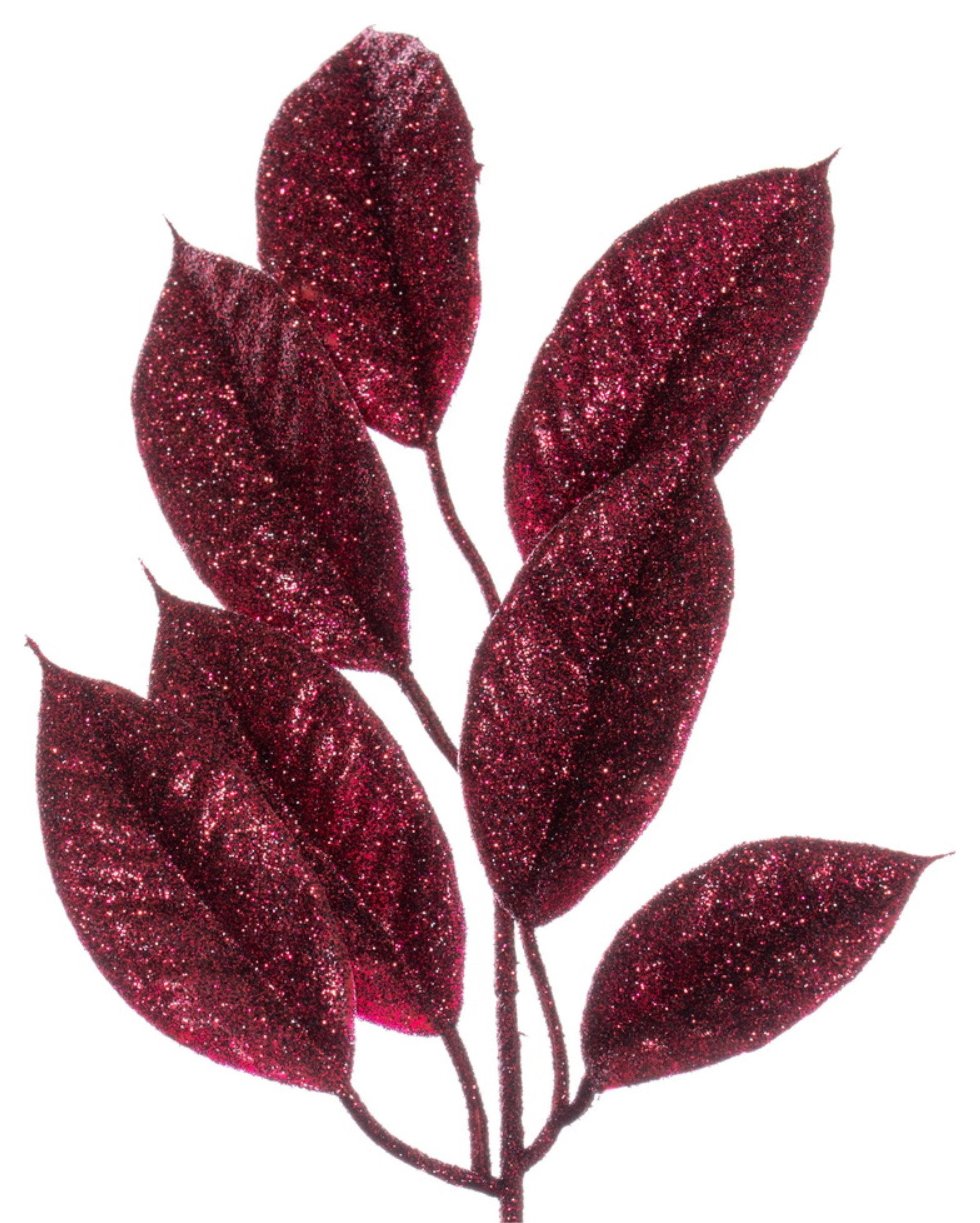 24" Burgundy Gardenia Glitter Wreath - Wreaths And Garlands - by ...