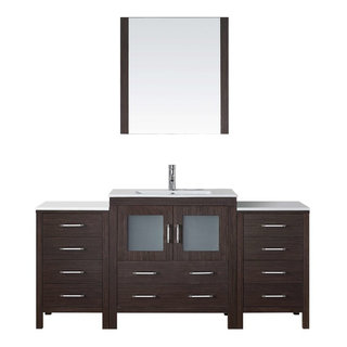 Dior 68" Single Bathroom Vanity Cabinet Set, 67.72" - Contemporary ...