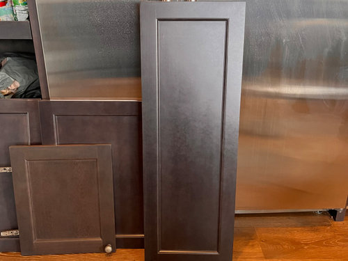 Stained alder cabinets - does this look right?