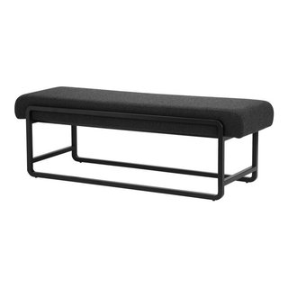 Cole Bench in Black with Black Boucle - Contemporary - Kids Chairs - by ...