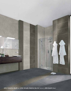 What are the ways to make tileless shower walls and floors?