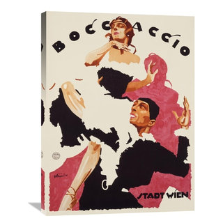 "Boccaccio" Stretched Canvas Giclee by Julius Ussy Engelhard, 17"x22 ...