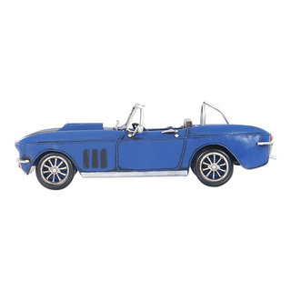 BLUE CHEVROLET CORVETTE Collectible Metal scale model Car ...