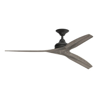 Fanimation Spitfire 96" Fan/LED Light, Brushed Nickel - Transitional ...