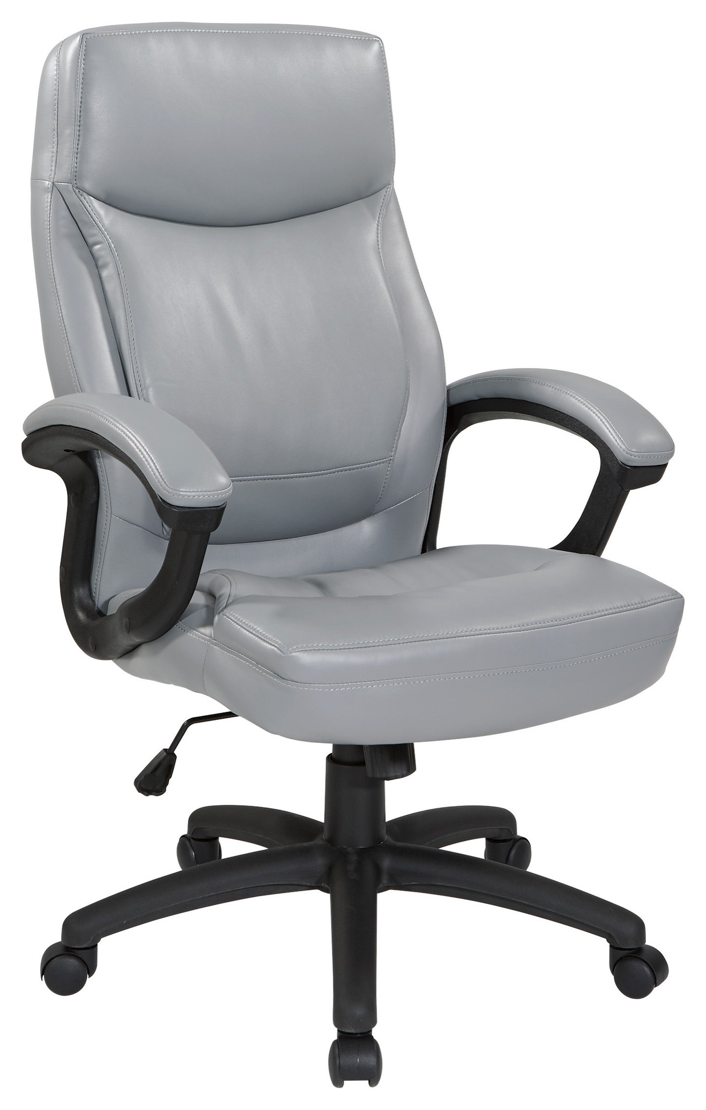 Executive High Back Charcoal Gray Bonded Leather Chair- Locking Tilt ...