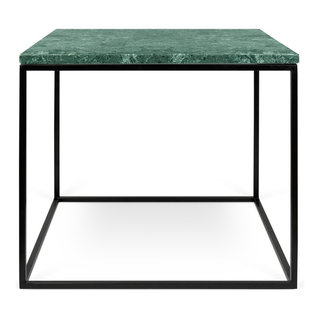 Tema Gleam 20x20 Marble Side Table - Industrial - Side Tables And End ...