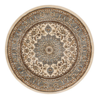 Well Woven Timeless Ivory Area Rug, 7'10" Round - French Country - Area ...