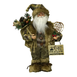 15" Woodsman Claus - Rustic - Holiday Accents And Figurines - by Santa ...