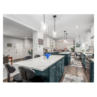 Two-Tone Transitional Kitchen Remodel Done with New Cabinets ...
