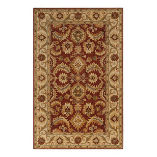 Hand Tufted Ancient Treasures Wool Rug A-147, 8' x 11' - Traditional ...