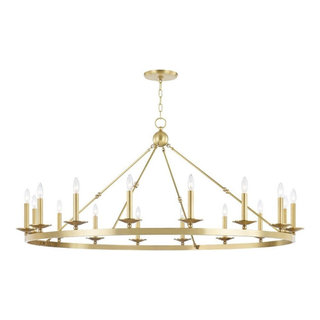 Sixteen Light Chandelier in Transitional Style - 58 Inches Wide by 27. ...