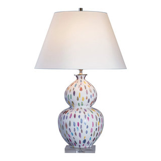 Jamboree Magenta Lamp - Asian - Table Lamps - by Port 68 | Houzz