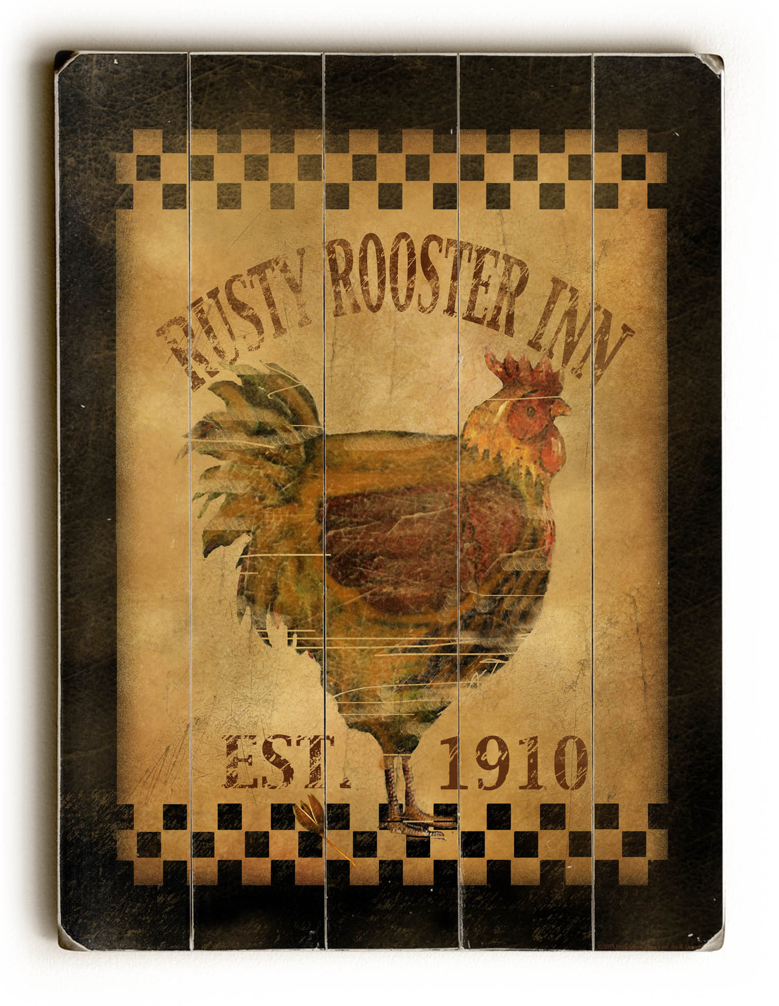 Rusty Rooster Inn Wooden Sign, 40x30 - Farmhouse - Novelty Signs - by ...
