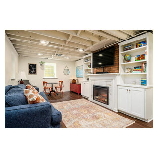 Americana in the Suburbs - Traditional - Basement - Columbus - by Kuhns ...