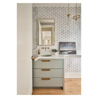 Eastover Whole House Renovation - Transitional - Powder Room ...