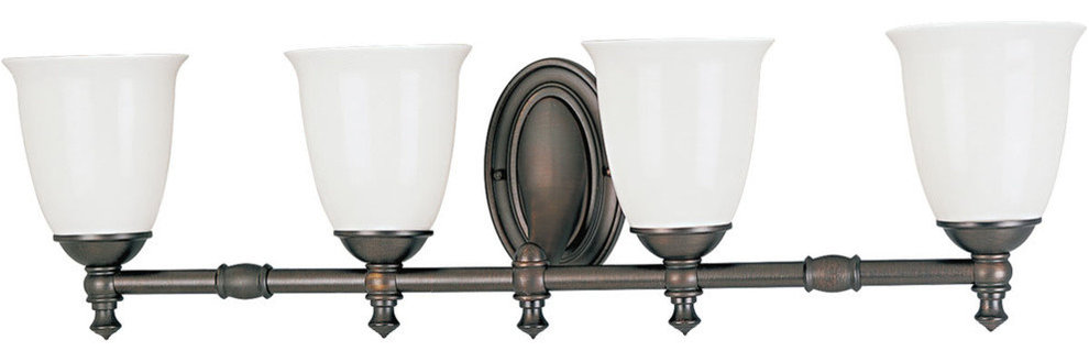 Delta Bath Match Victorian 4-Light Bath and Vanity Fixture ...