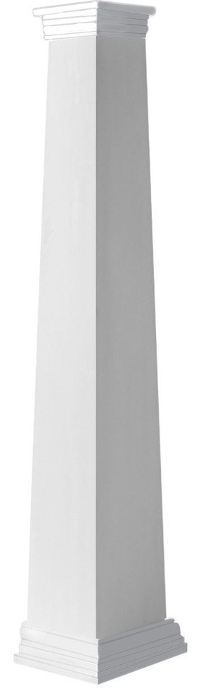 Endura-Craft Craftsman Classic, Square Tapered, Smooth Column, 12"-8 ...