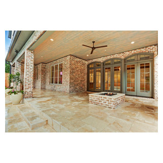 Reclaimed Brick Modern French Country - French Country - Porch ...