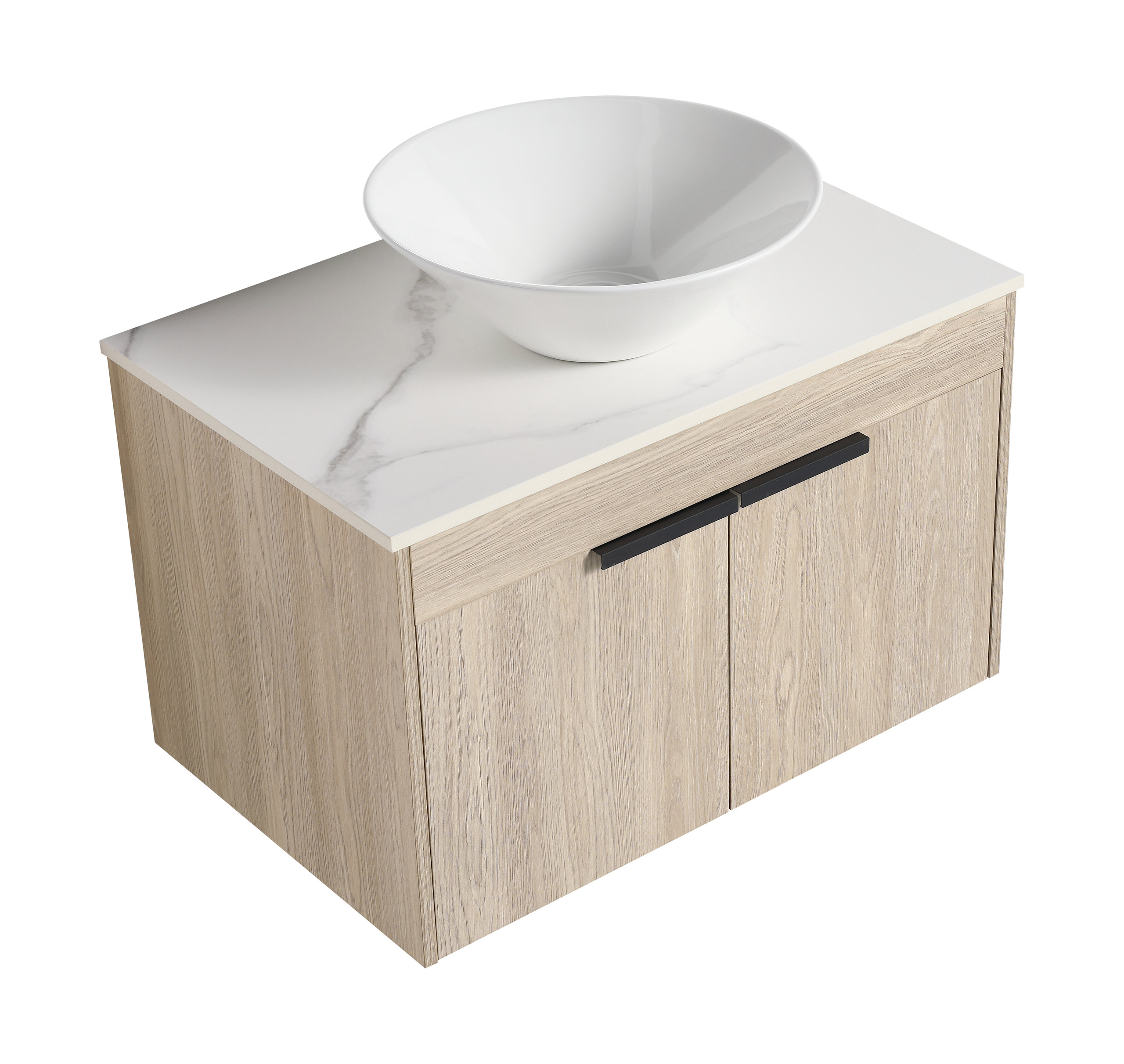 BNK 30 Inch Bathroom Vanity With Sink, Modern Wall Mount Bathroom ...