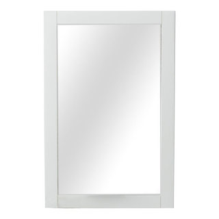 Springfield/Woodville 24"x30" Rectangular Mirror, White - Transitional - Bathroom Mirrors - by ...