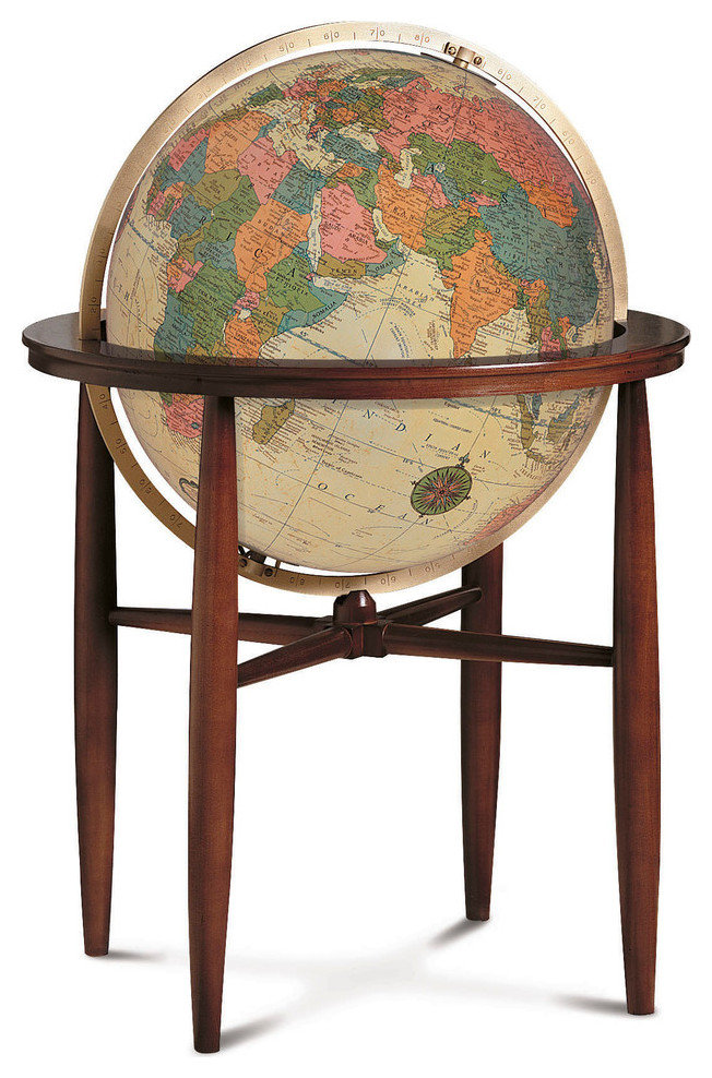Austin 16" Antique Illuminated Globe - Transitional - World Globes - by ...