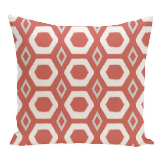 More Hugs And Kisses Geometric Print Pillow, 26" x 26" - Contemporary ...