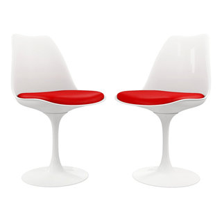Rose Dining Chair, Red, 4-Pack - Modern - Dining Chairs - by First of a ...