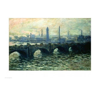 Waterloo Bridge 1902 Print, 24 x 18 - Traditional - Prints And Posters ...