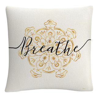 Veronique Charron 'Namaste II' Decorative Throw Pillow - Contemporary ...