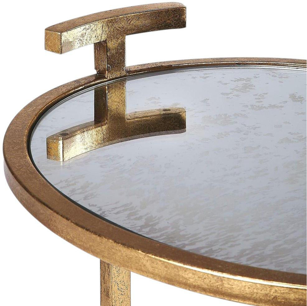 Modern Gold-Finished Ciro Side Table - Contemporary - Side Tables And End Tables - by ...