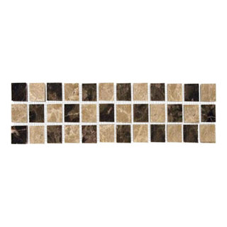 Emperador Cornerless Border Polished Tile, Sample - Contemporary - Wall ...