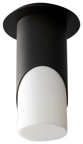 Ellipse Ceiling Light in Black, 6.000 - Transitional - Flush-mount ...